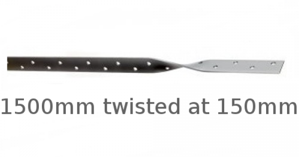 Heavy Duty Restraint Strap 1500mm Twisted 150mm