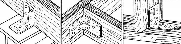 Angle Brackets in Timber Construction